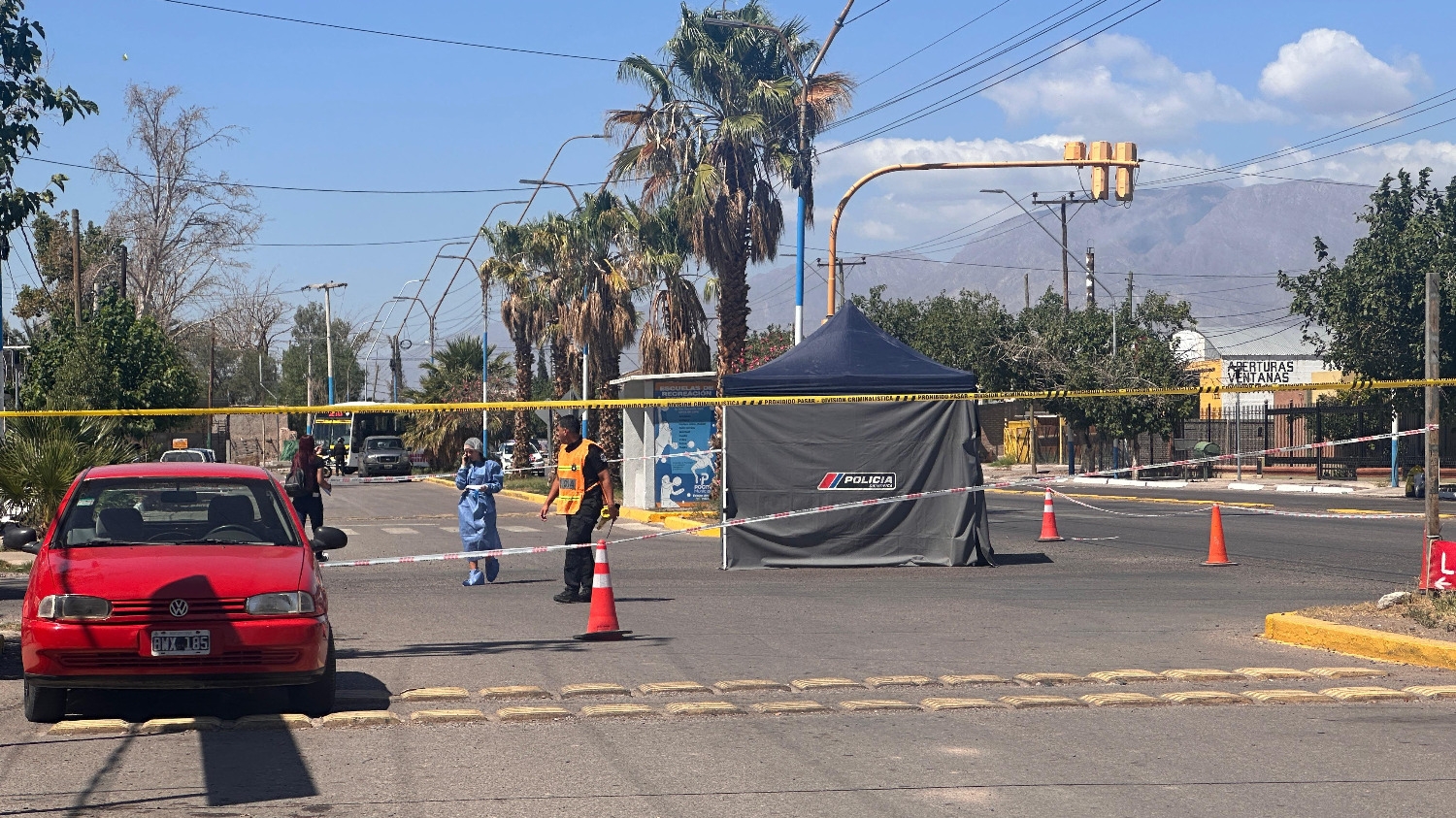 Una ciclista murió tras ser aplastada por un camión en Pocito