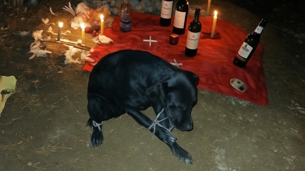 Proteccionistas rescataron a un perro durante un macabro ritual con ...