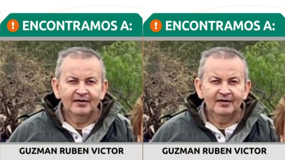 Encontraron en buen estado de salud a Rubén Víctor Guzmán
