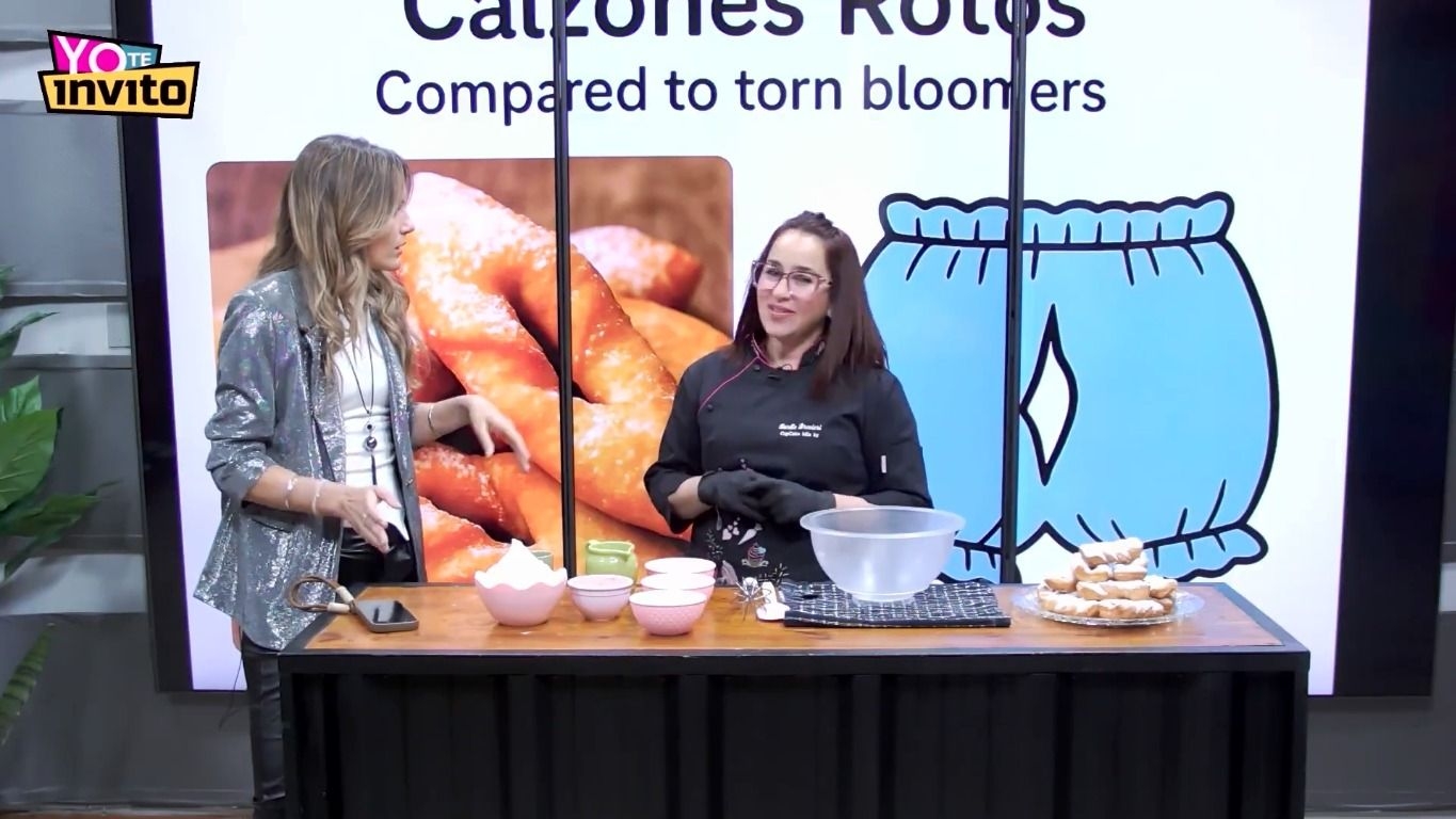 El paso a paso de una cocinera para hacer calzones rotos